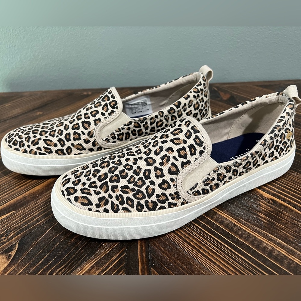 Sperry Slip On Memory Foam Animal Print - Gem